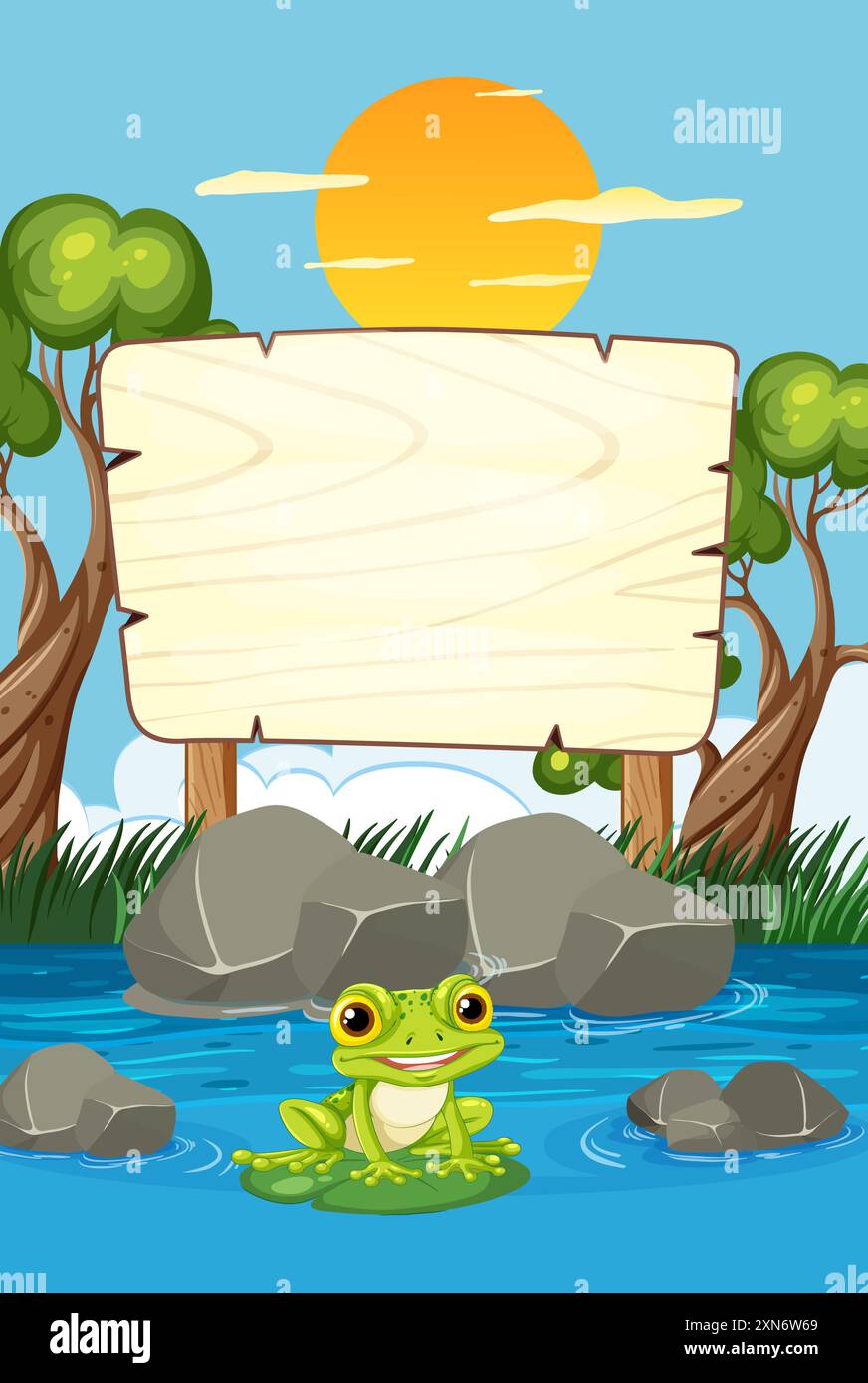 Pond biodiversity Stock Vector Images - Alamy