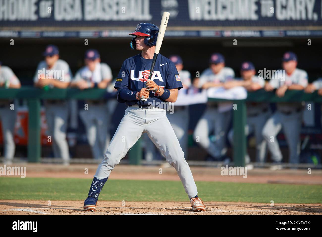 Devin Taylor (16) (Indiana) of Team Stars at bat during a Collegiate ...