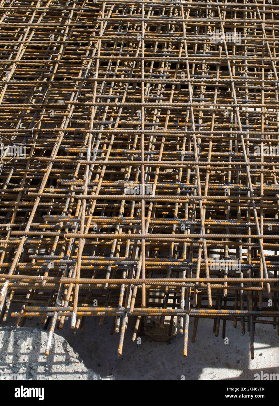Iron bars reinforcement concrete bars for construction Stock Photo - Alamy
