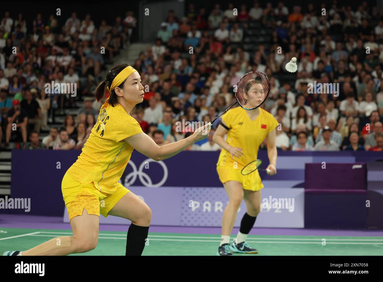 **CHINESE MAINLAND, HONG KONG, MACAU AND TAIWAN OUT** Chinese badminton players Chen QingChen ...