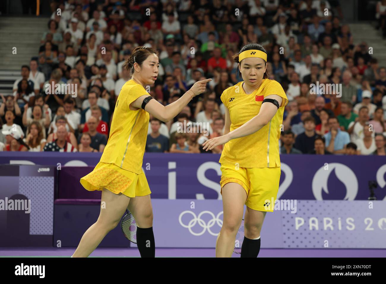 **CHINESE MAINLAND, HONG KONG, MACAU AND TAIWAN OUT** Chinese badminton players Chen QingChen ...