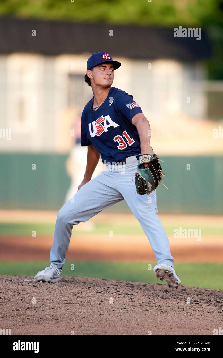 Team Stars pitcher Tyler Bremner (31) (UC Santa Barbara) delivers a ...