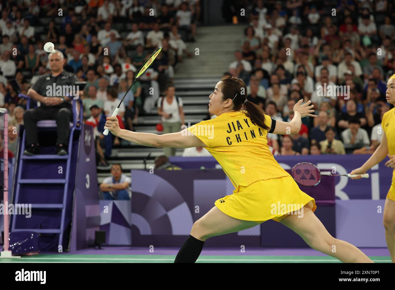 **CHINESE MAINLAND, HONG KONG, MACAU AND TAIWAN OUT** Chinese badminton players Chen QingChen ...