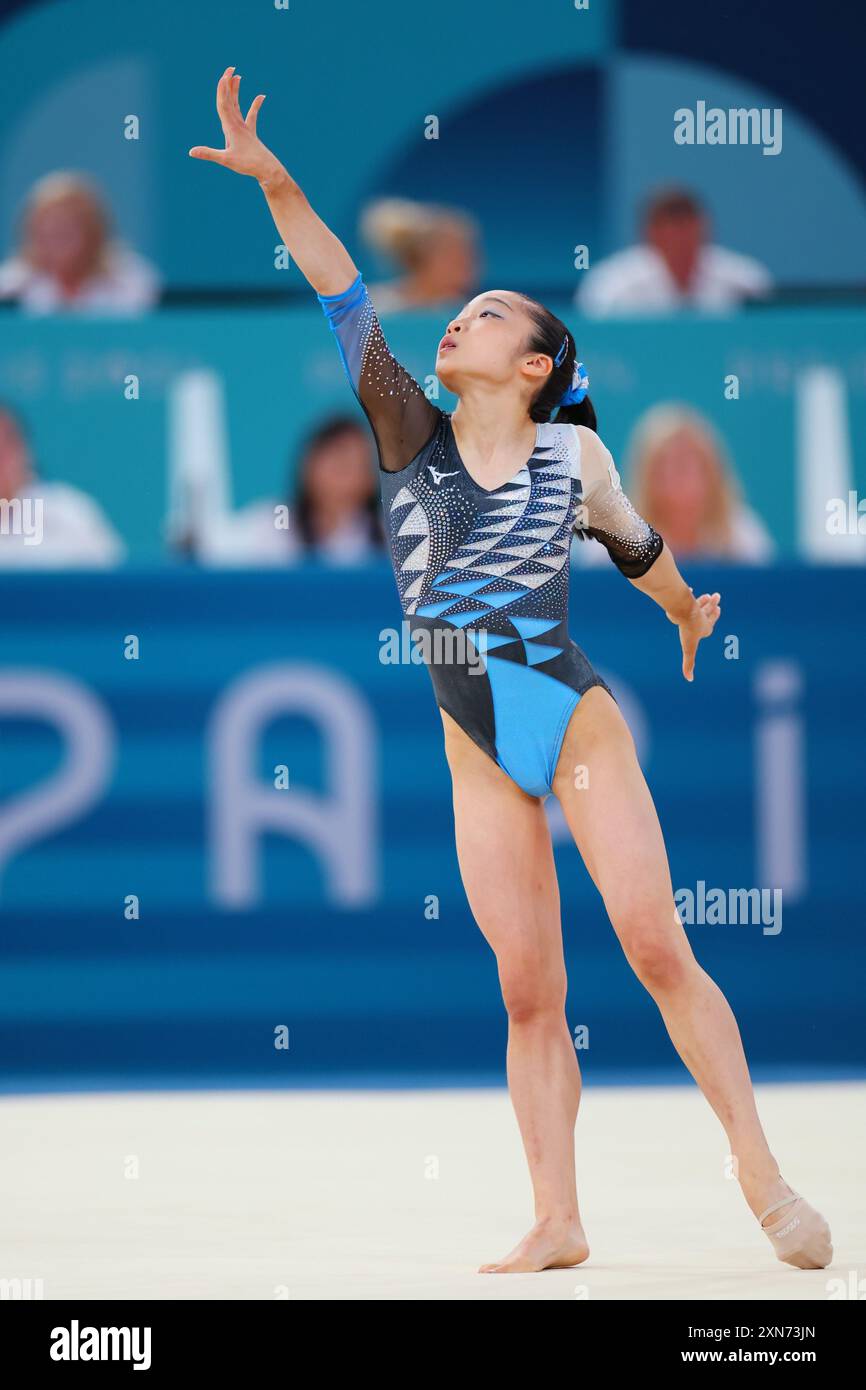 Paris, France. 30th July, 2024. Mana Okamura (JPN) Gymnastics ...