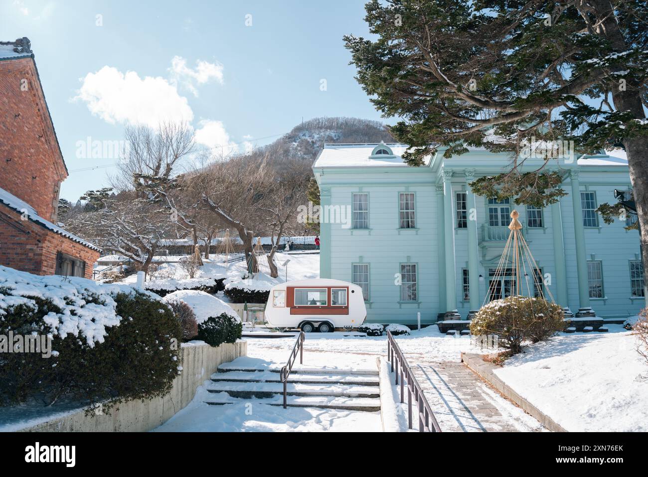 Winter of Hakodate Motomachi street in Hokkaido, Japan Stock Photo - Alamy