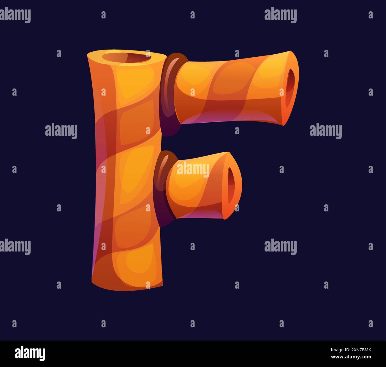 Letter F as wafer sticks, cartoon candy and confectionery alphabet ...