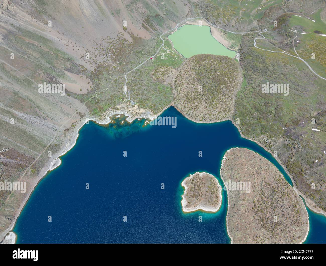 Nemrut Lake is the second largest crater lake in the world and the ...
