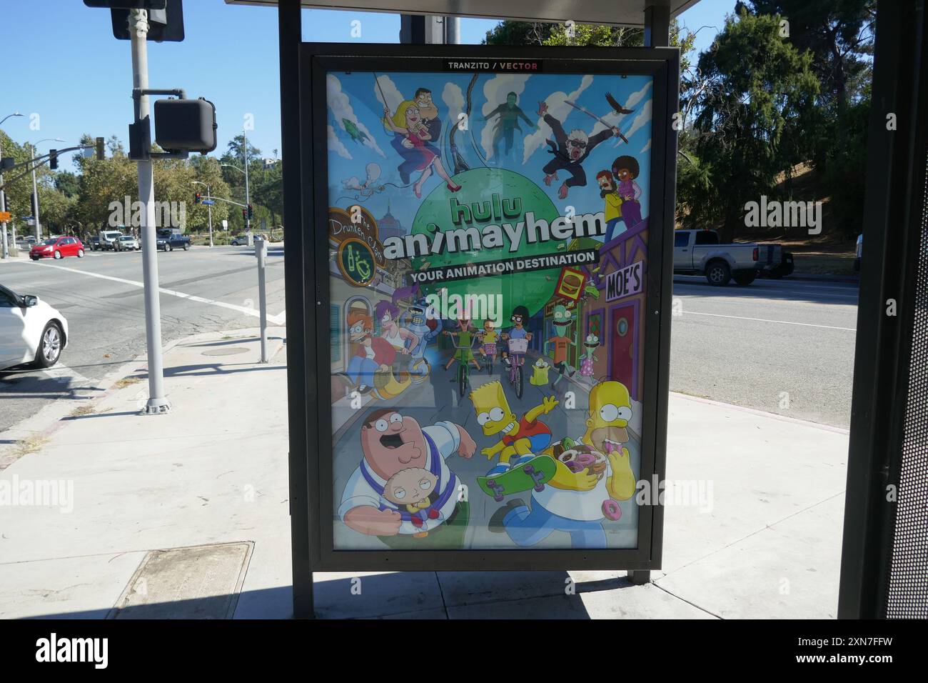 Los Angeles, California, USA 29th July 2024 Animayhem Animation Bus ...