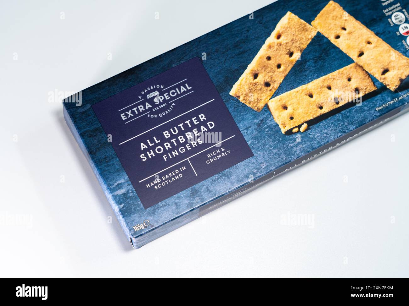 ASDA Extra Special All Butter Shortbread Fingers on white background ...