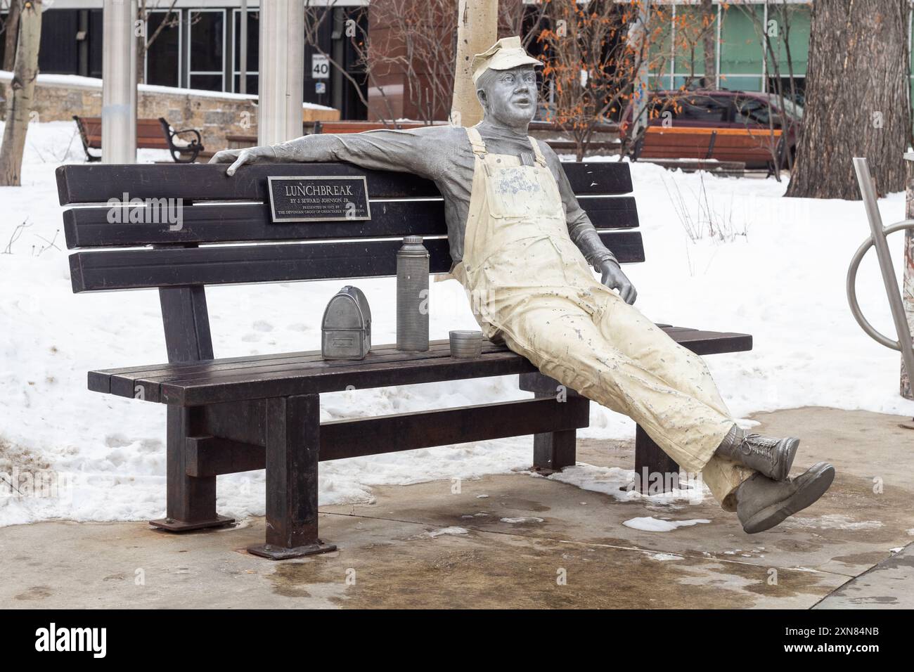 Lunchbreak, a sculpture by John Seward Johnson cast in 1983 at the ...