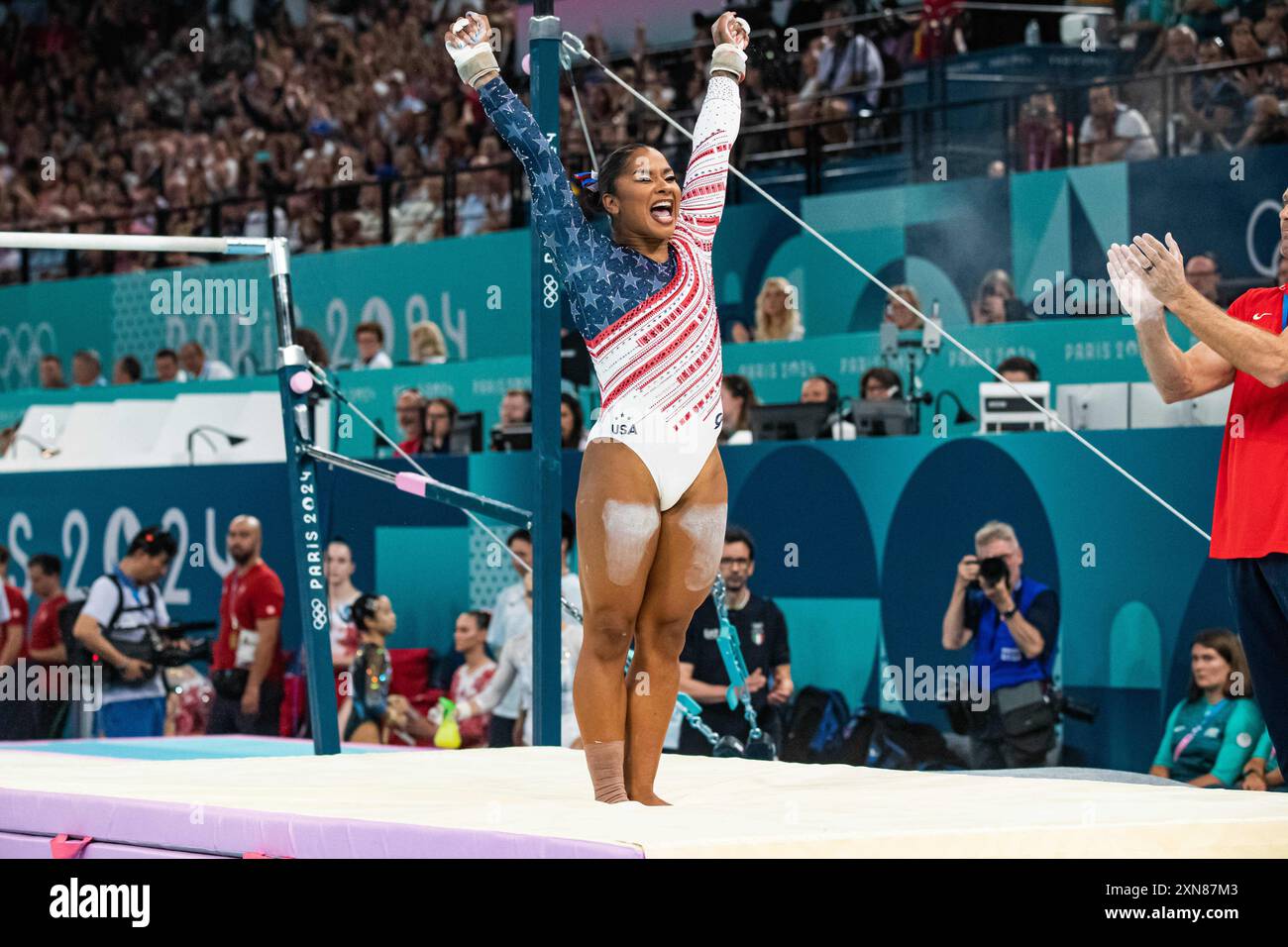 Paris, France. 30th July, 2024. Jordan Chiles (USA), Artistic ...