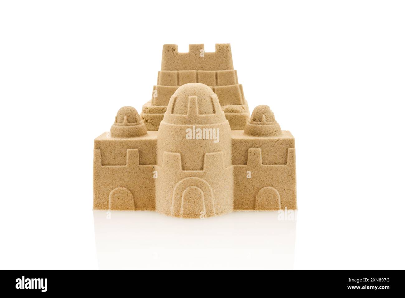 Sandcastle Sculpture on white background Stock Photo - Alamy