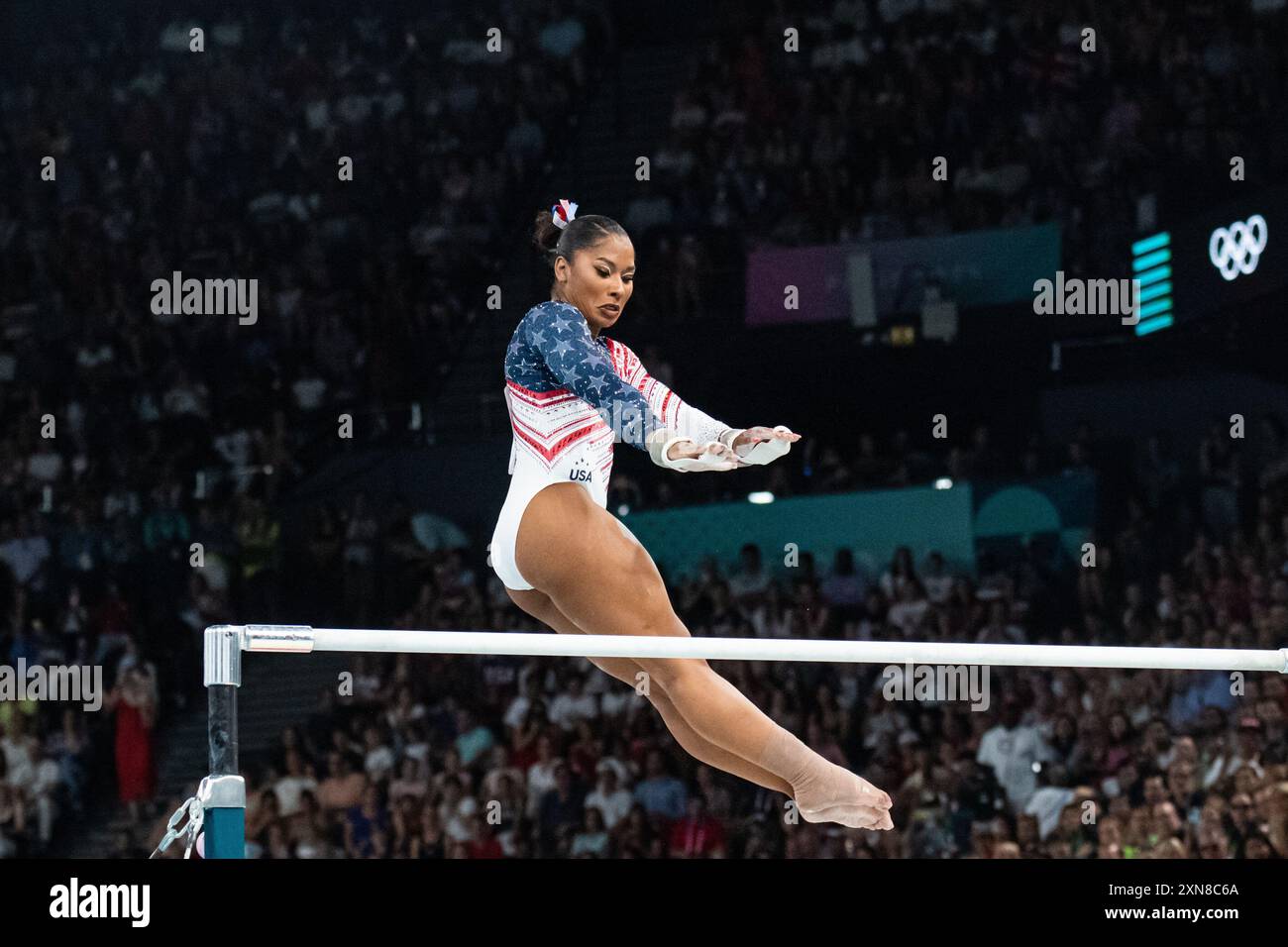 Jordan Chiles (USA), Artistic Gymnastics, Women's Team Final during the ...