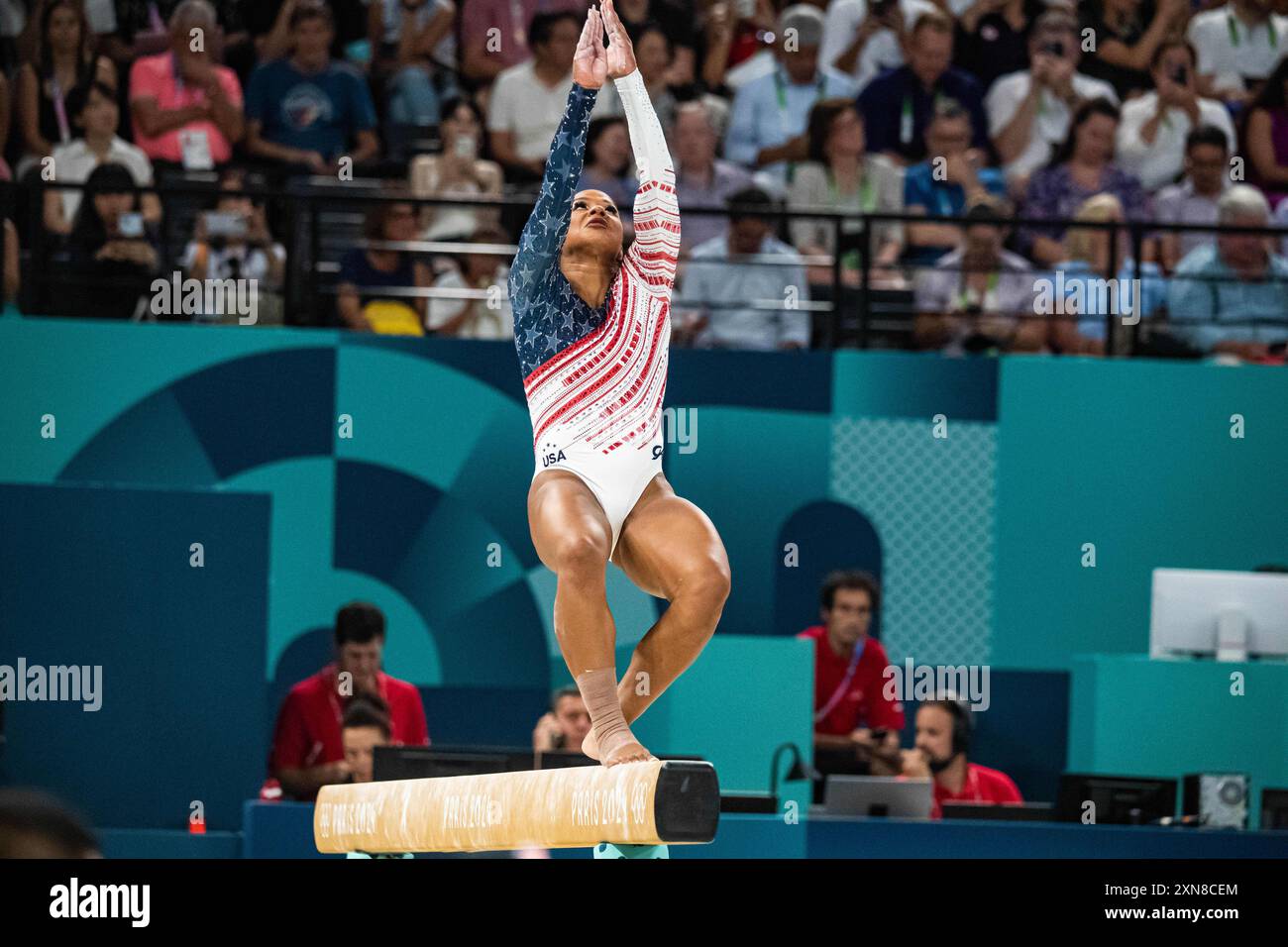 Jordan Chiles (USA), Artistic Gymnastics, Women's Team Final during the ...