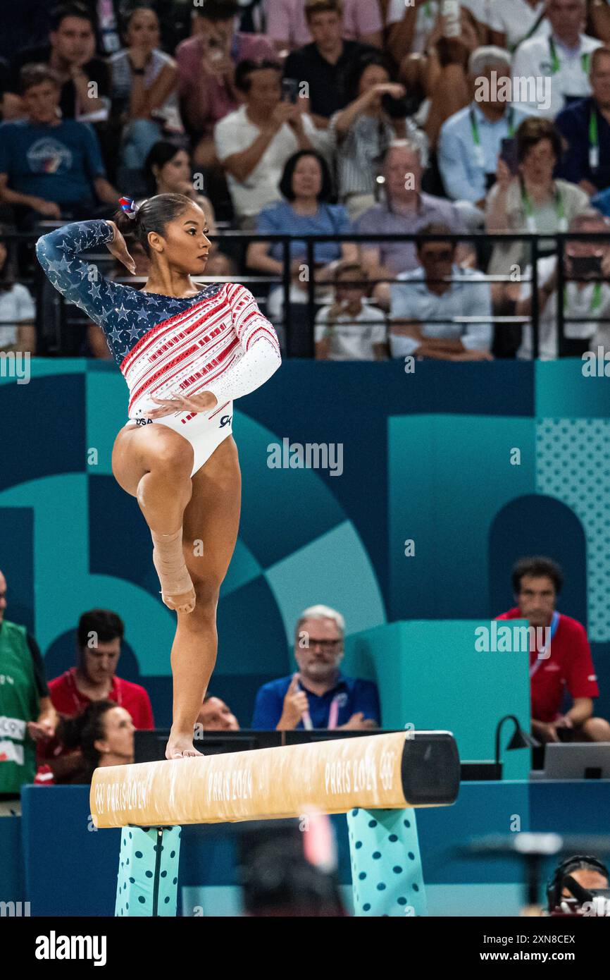 Jordan Chiles (USA), Artistic Gymnastics, Women's Team Final during the ...