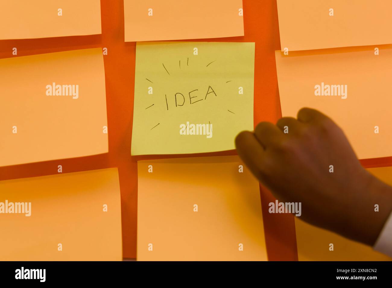 Bright idea on a sticky note, ready to ignite creativity and problem ...