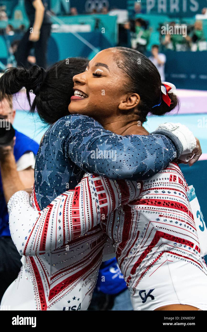 Jordan Chiles (USA), Artistic Gymnastics, Women's Team Final during the ...