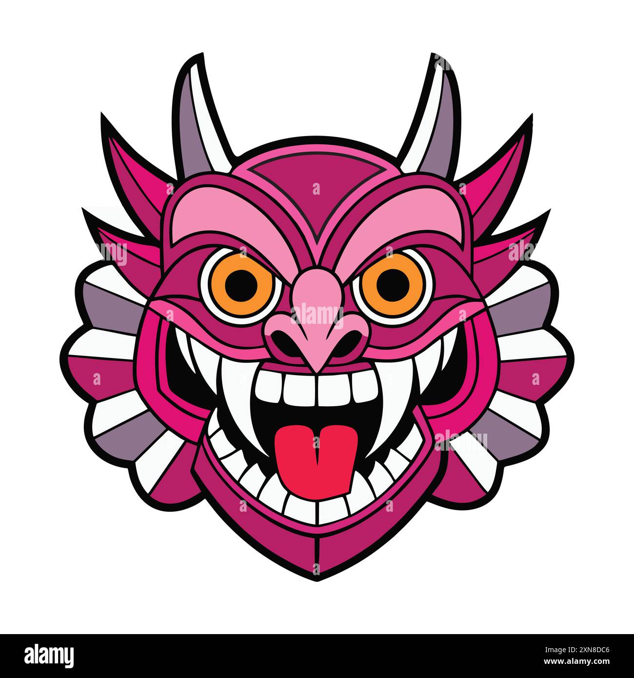 Samurai mask vector hi-res stock photography and images - Alamy