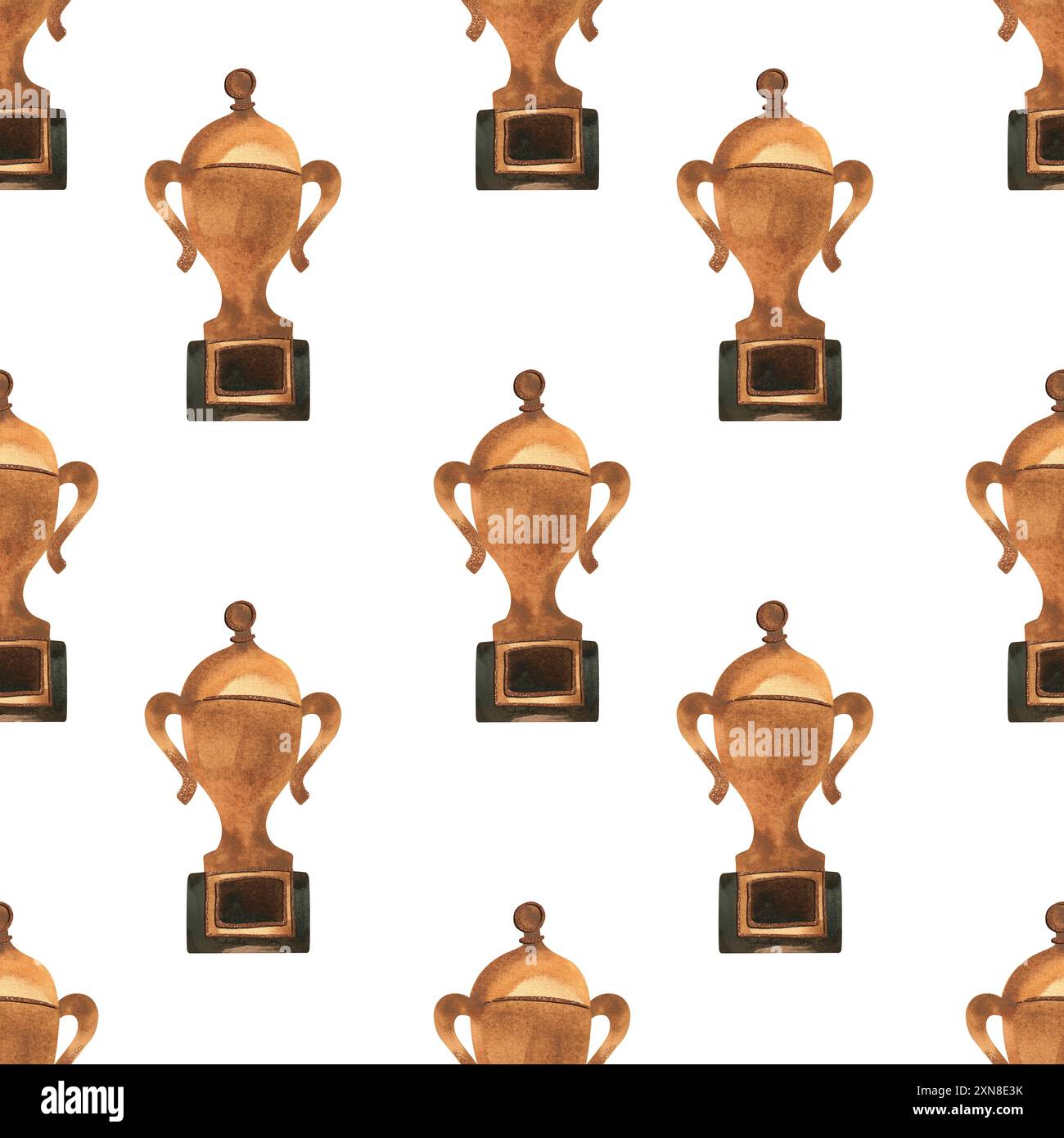 Competition winner prize: seamless pattern with sparkling cups and ...