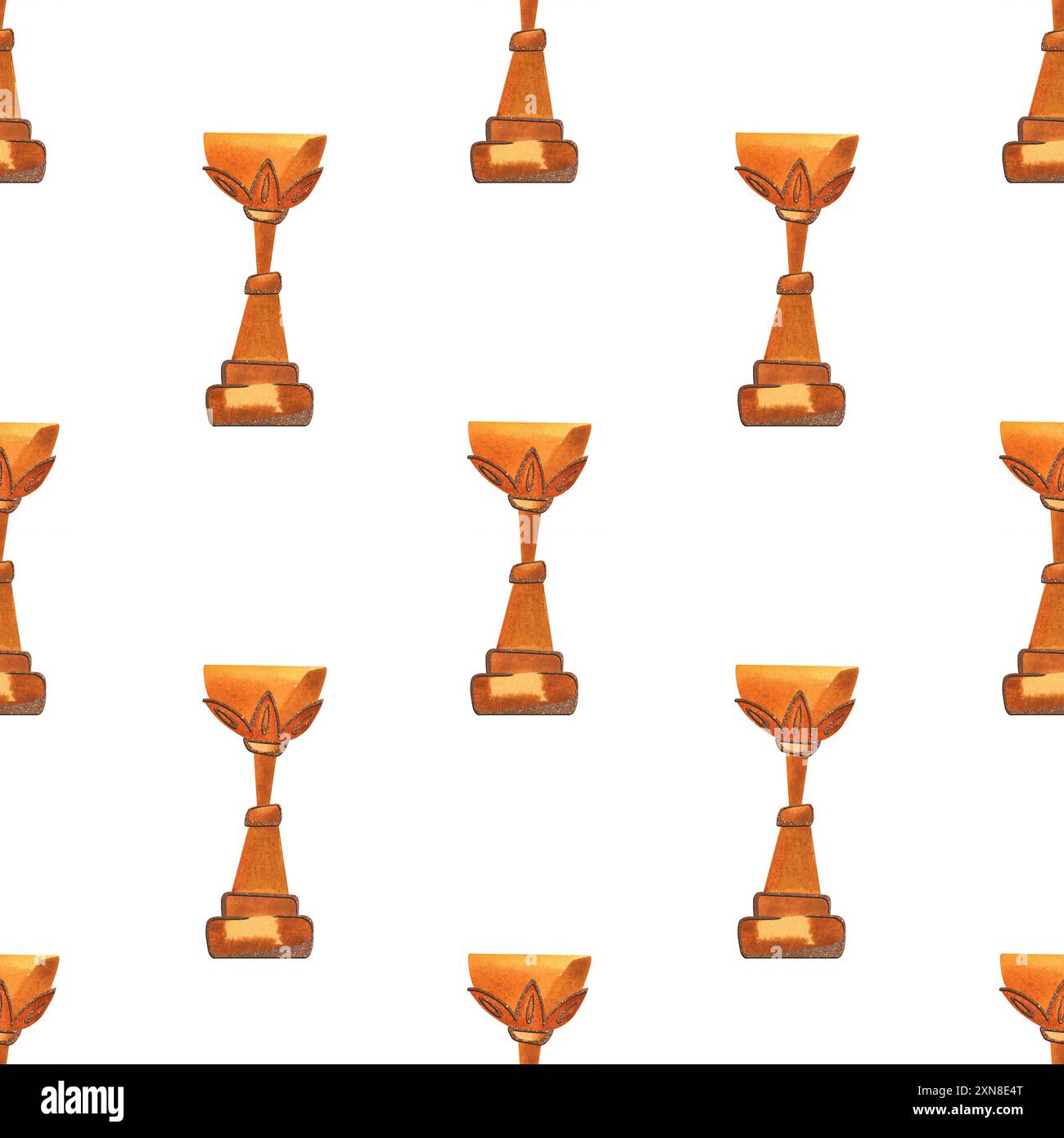 Competition winner prize: seamless pattern with sparkling cups and ...