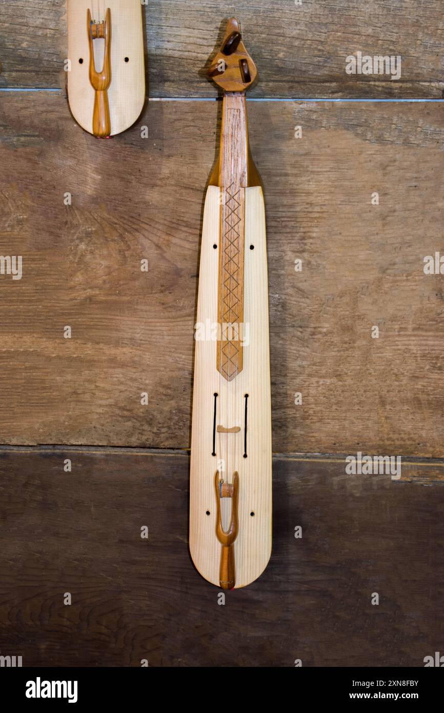 Set of models of musical instruments kemancha made of wood Stock Photo ...