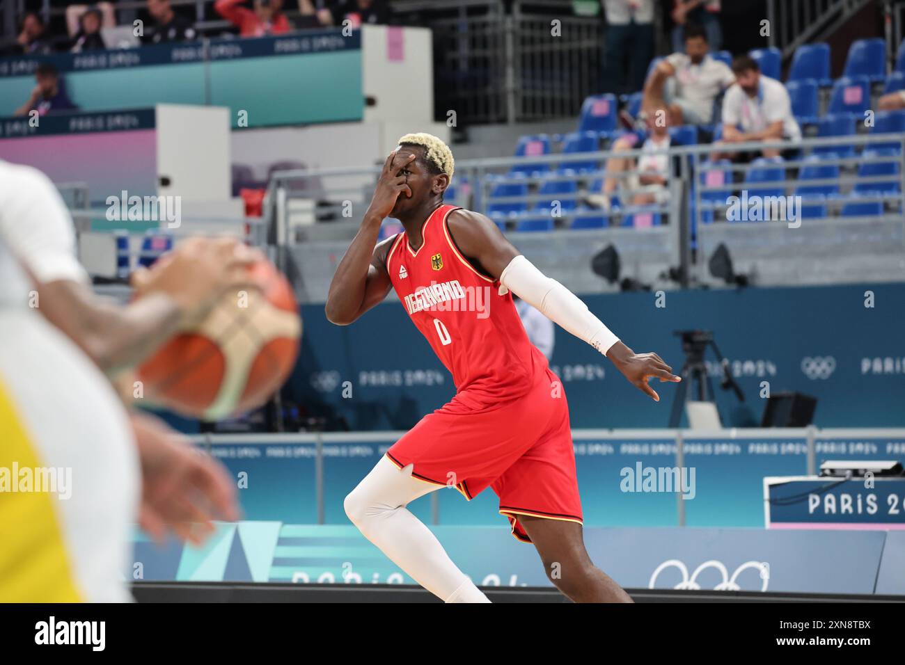 Isaac Bonga of Germany, Basketball, Men's Group Phase - Group B between ...