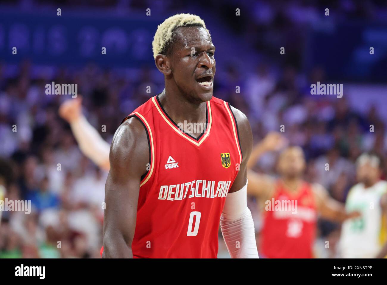 Isaac Bonga of Germany, Basketball, Men's Group Phase - Group B between ...