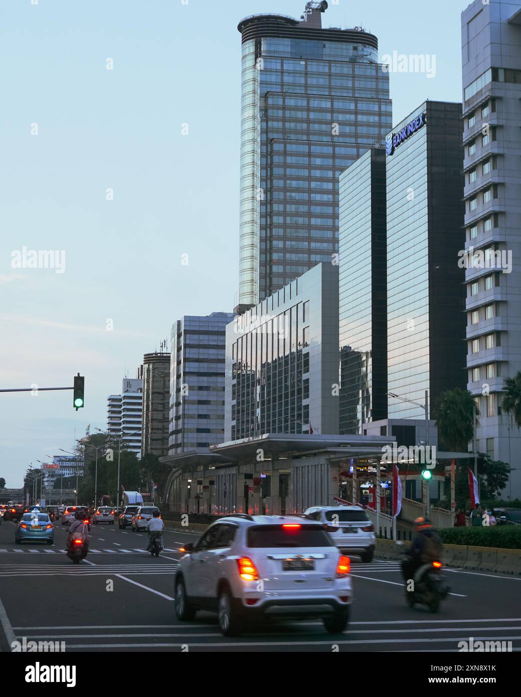 Jakarta, 17th August 2020. Late afternoon around M.H. Thamrin Street ...