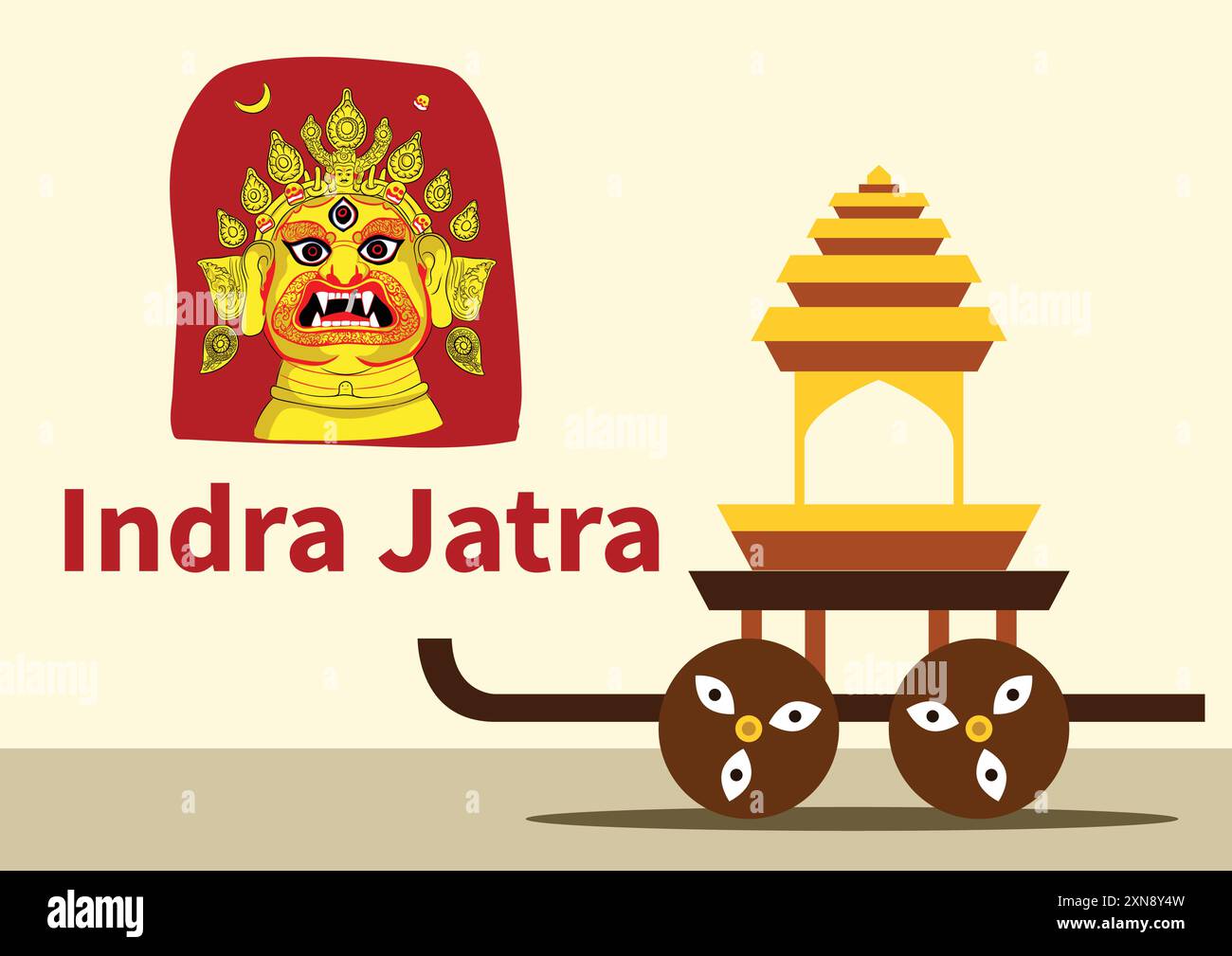 Indra jatra Stock Vector Images - Alamy