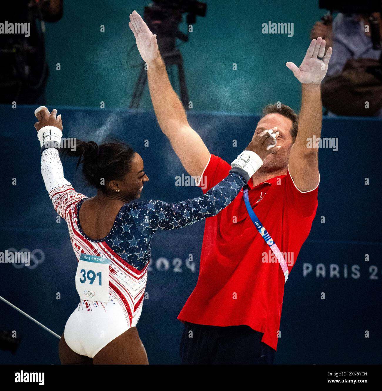 July 30, 2024, Paris, France: Paris 2024: Artistic Gymnastics- Team USA ...