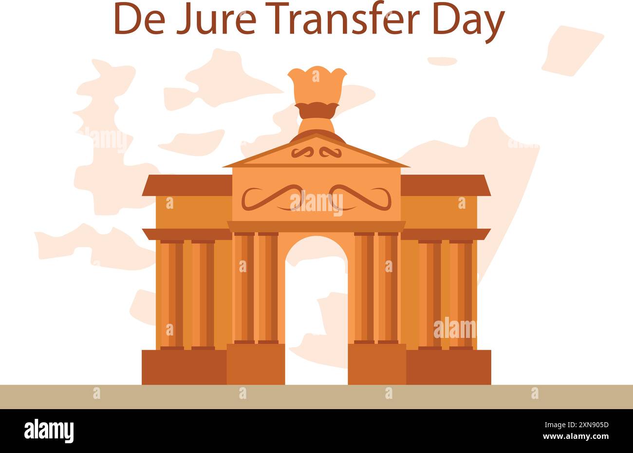 Vector illustration of de jure transfer day celebrated in puducherry ...