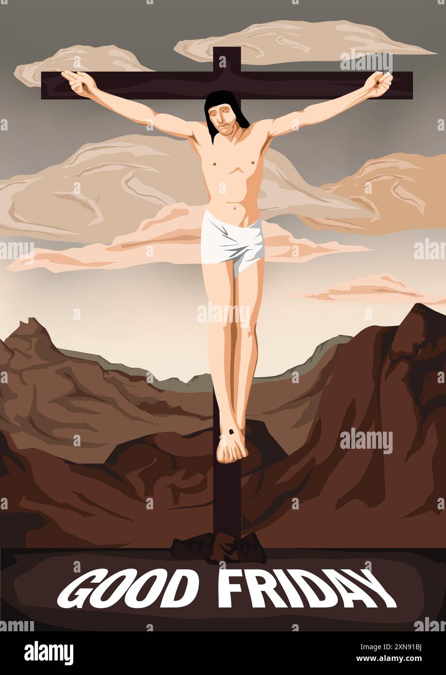 Portrait good friday Stock Vector Images - Alamy