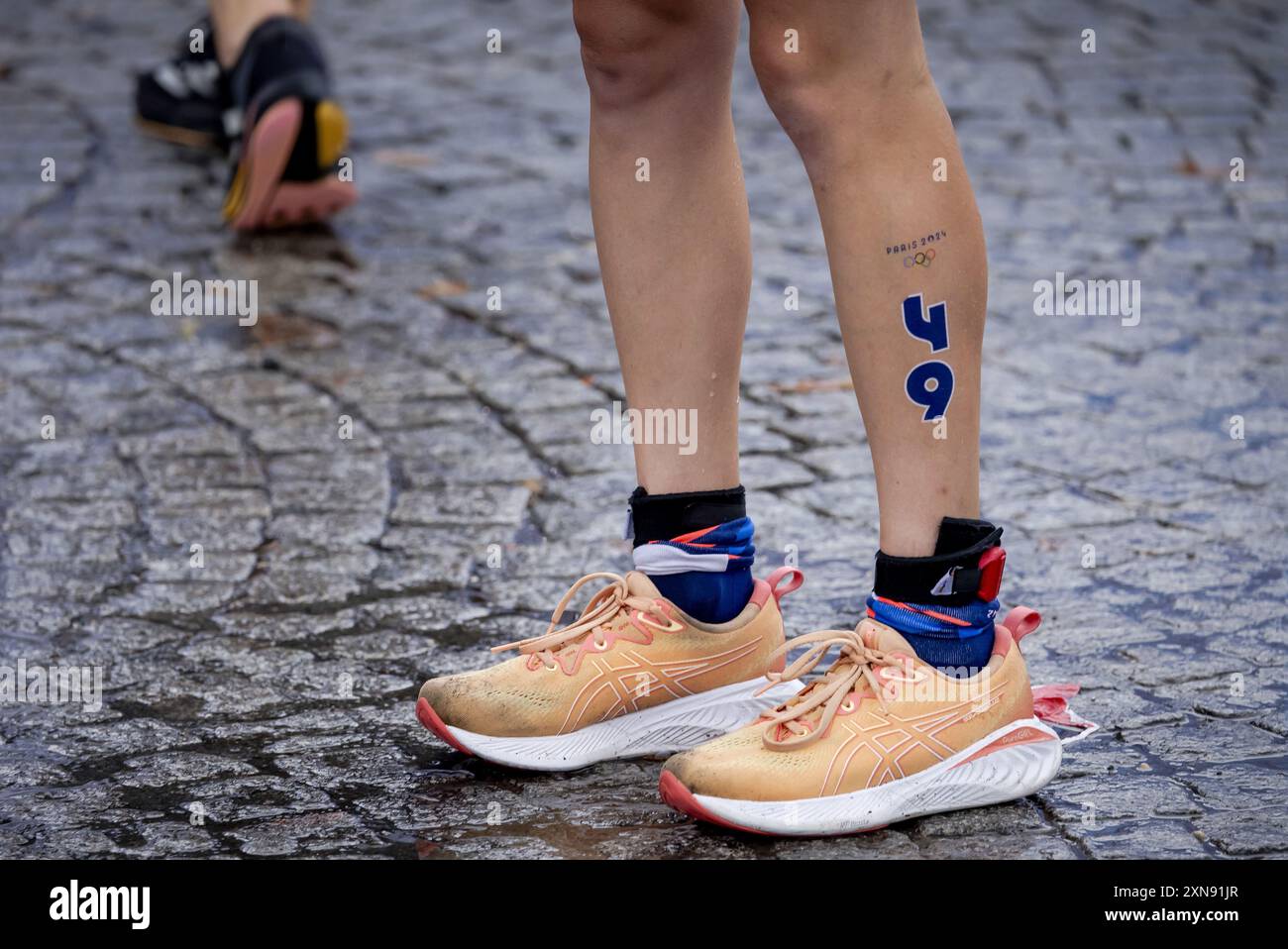 PARIS - Triathlete Maya Kingma prior to the individual triathlon for ...