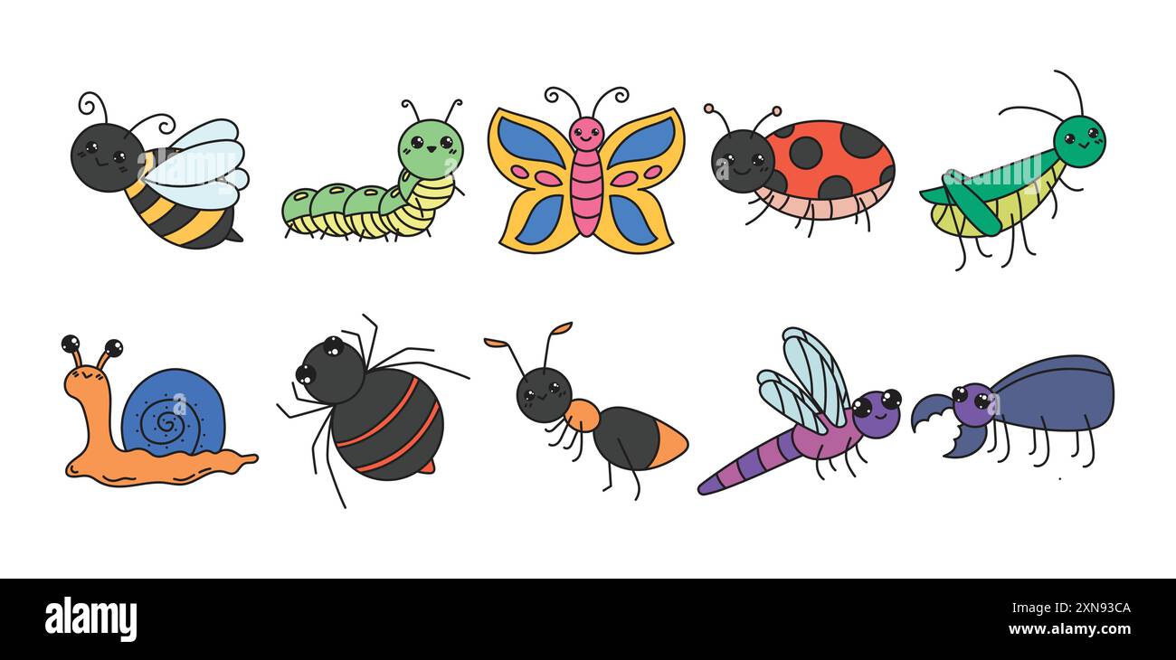 Cartoon insects Cut Out Stock Images & Pictures - Alamy