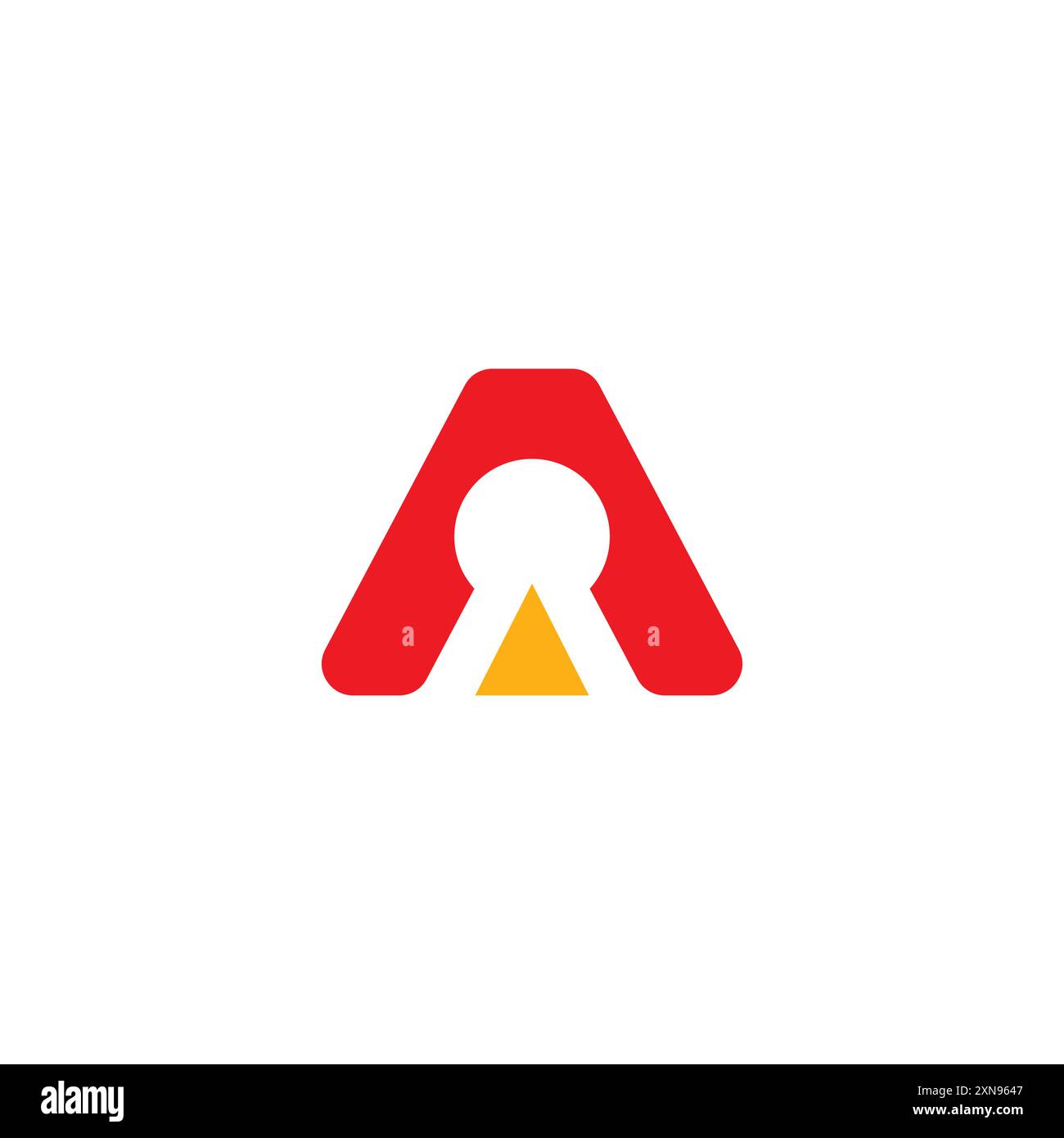 Letter A Logo With Red Color. A Initial Icon Stock Vector Image & Art ...