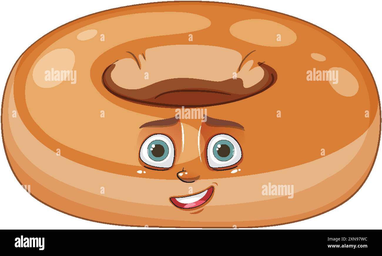 Bagel face Stock Vector Images - Alamy