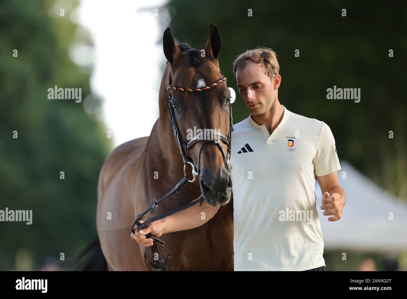 Paris, France. 31st July, 2024. Olympia, Paris 2024, equestrian sport ...