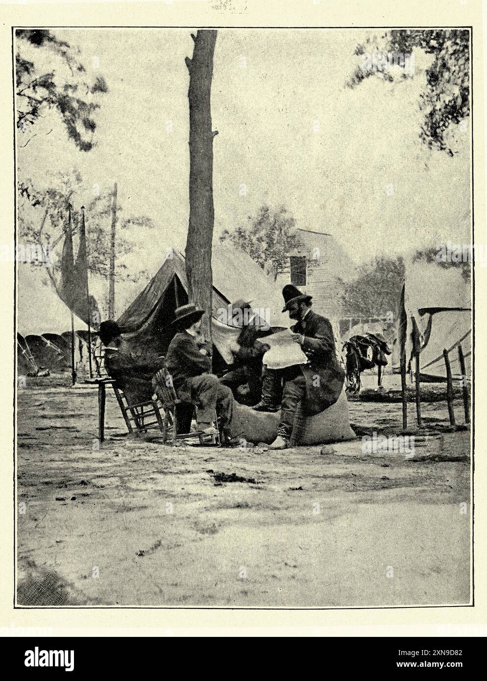 History of American Civil War, Mathew Brady in straw hat with General ...