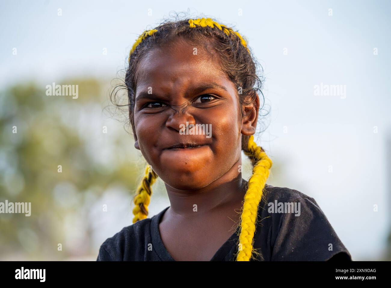 Darwin, Australia - 27 July 2024: portrait of an Australian Aboriginal ...
