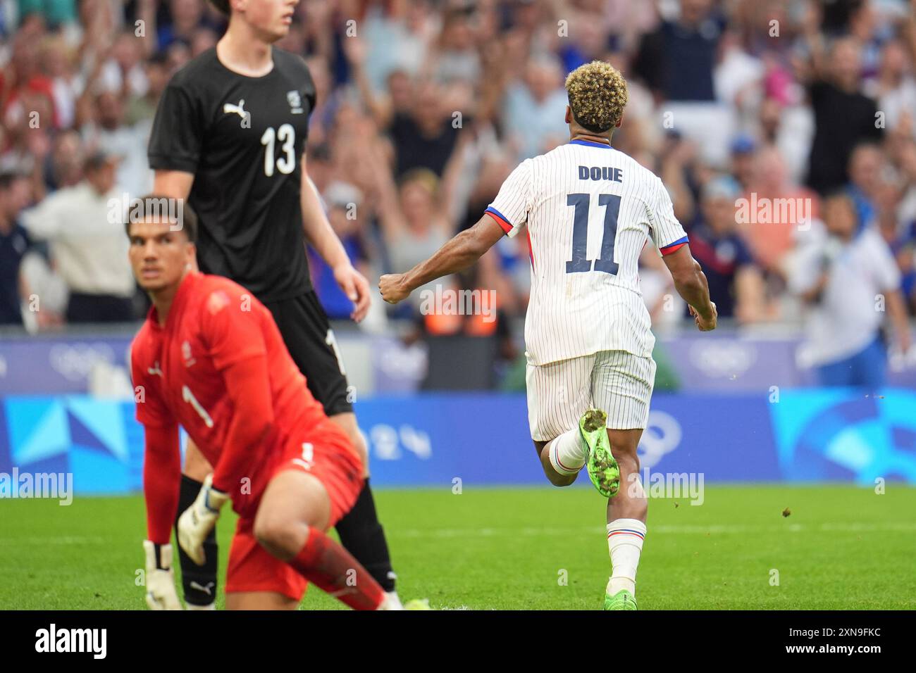 Desire Doue (France) celebrates a goal, Football, Men's Group A between ...