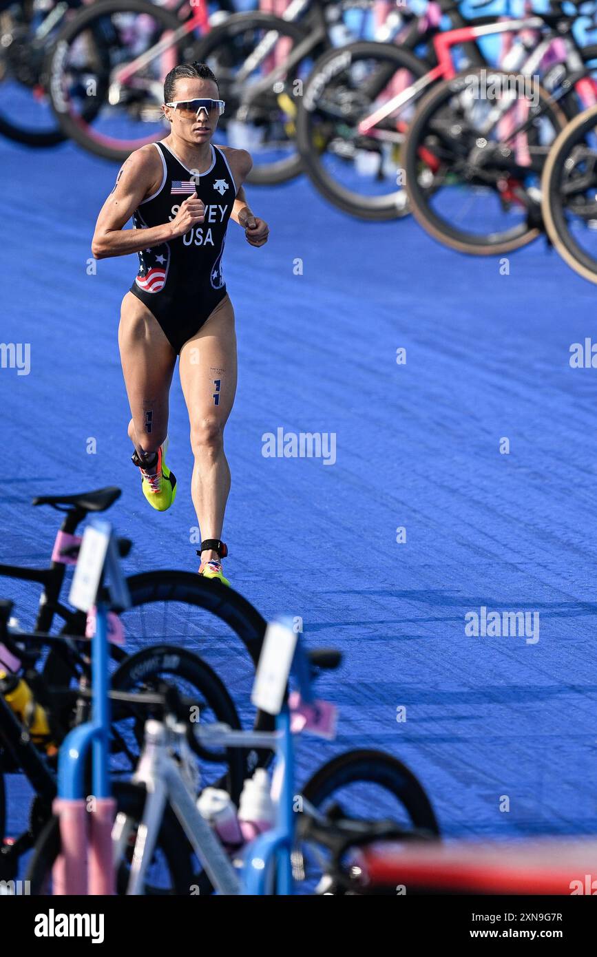 Paris, France. 31st July, 2024. American Taylor Spivey pictured in ...