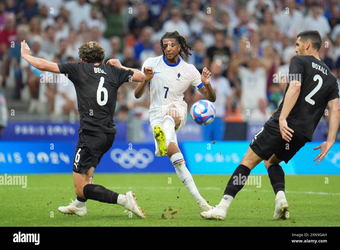 Michael Olise (France) and Joe Bell (New Zealand), Football, Men's ...