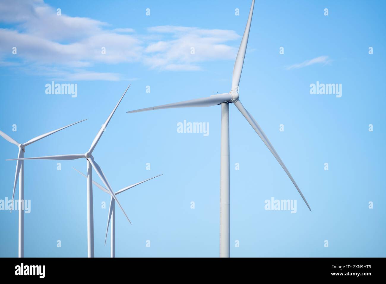 Wind energy. Wind power. Sustainable, renewable energy. Wind turbines ...