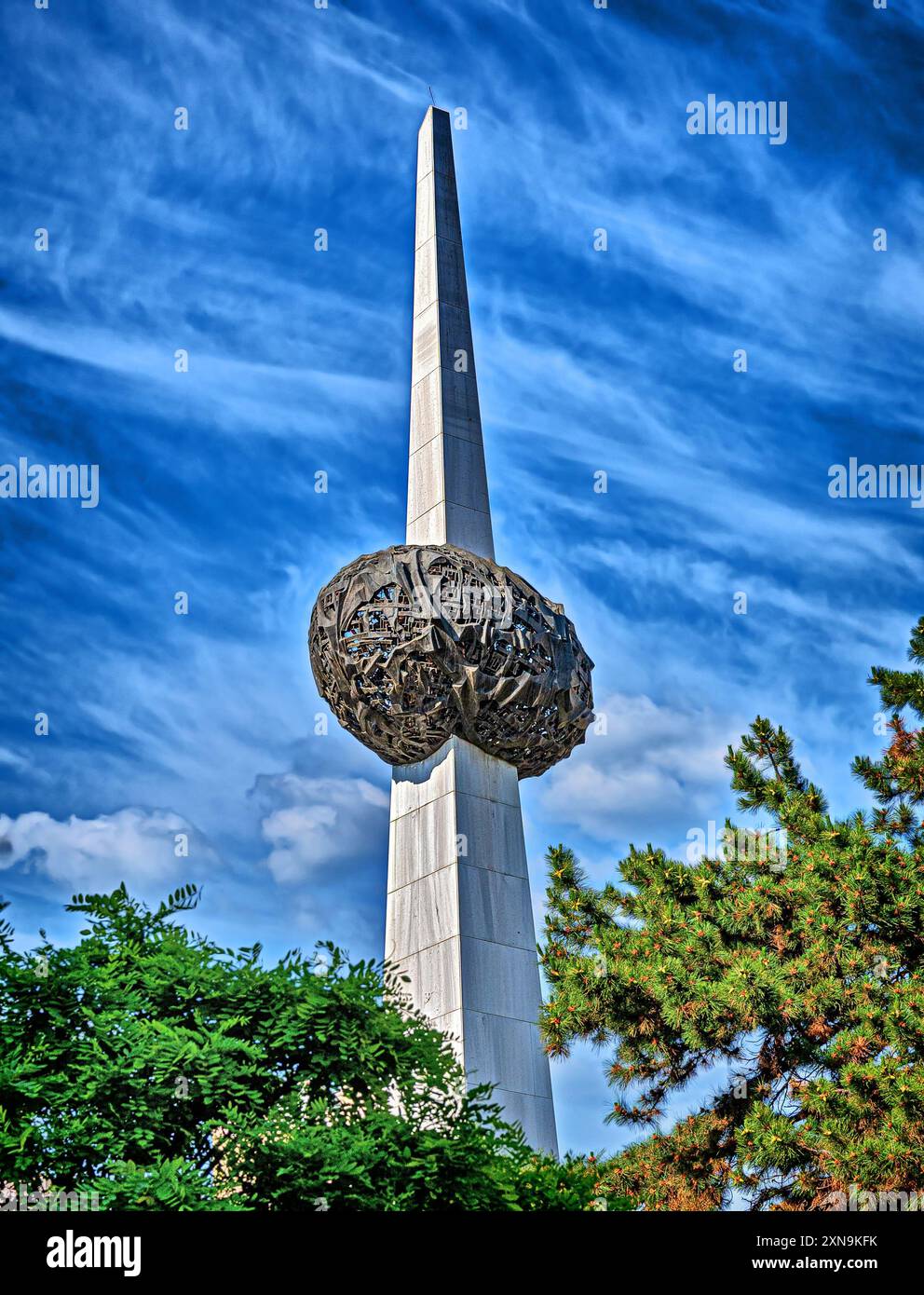 memorial of Rebirth (Memorialul Renașterii ) on the revolution square ...