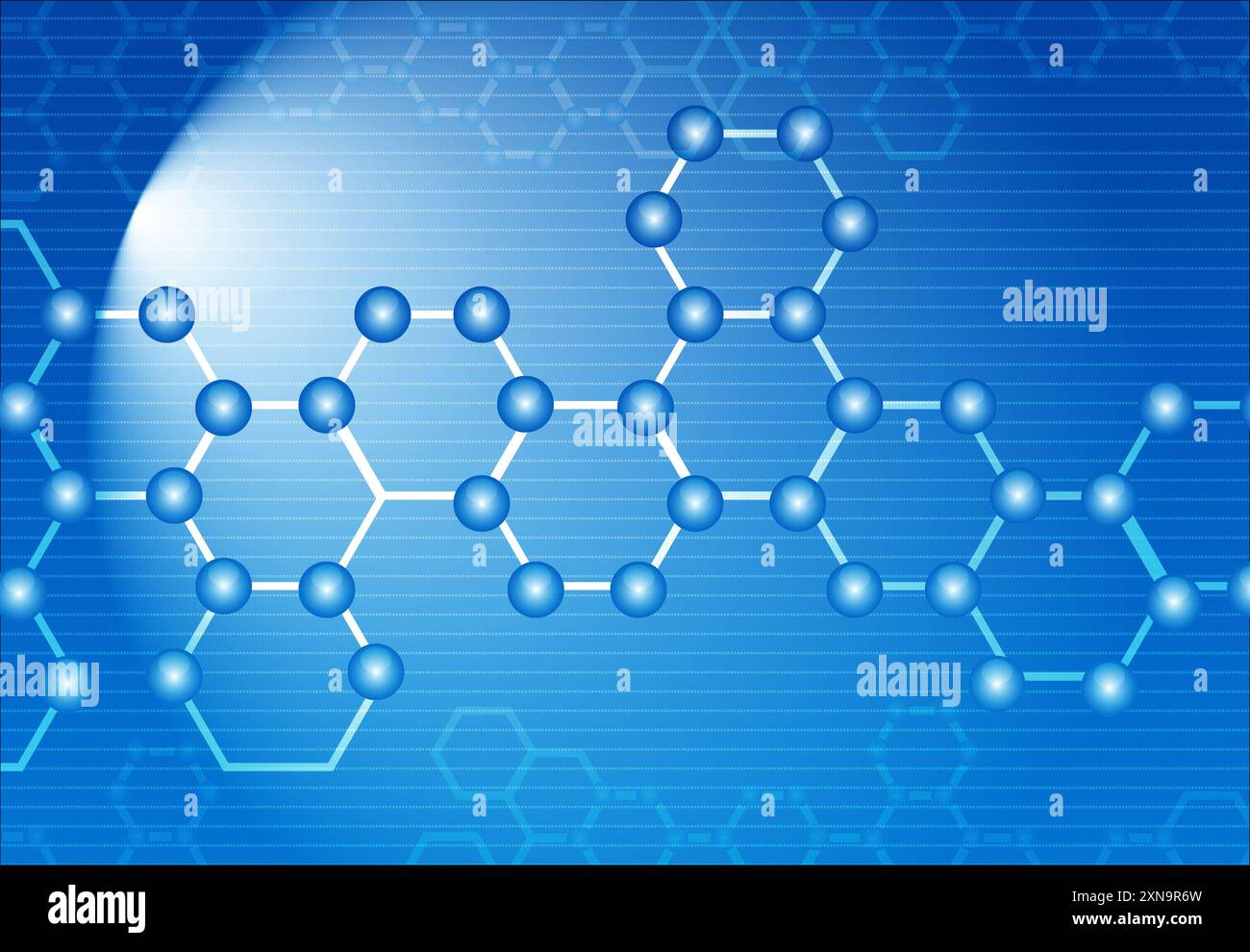 Abstract molecule background. Modern science. 3d illustration Stock ...