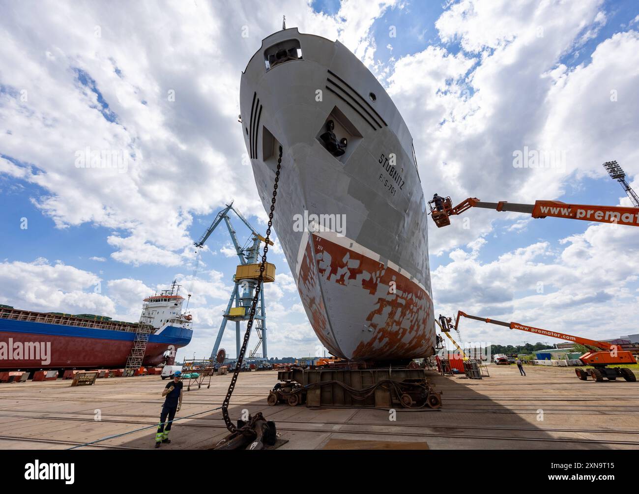 Industriedenkmal MS Stubnitz in der Werft Das KTS STUBNITZ wird auf der ...