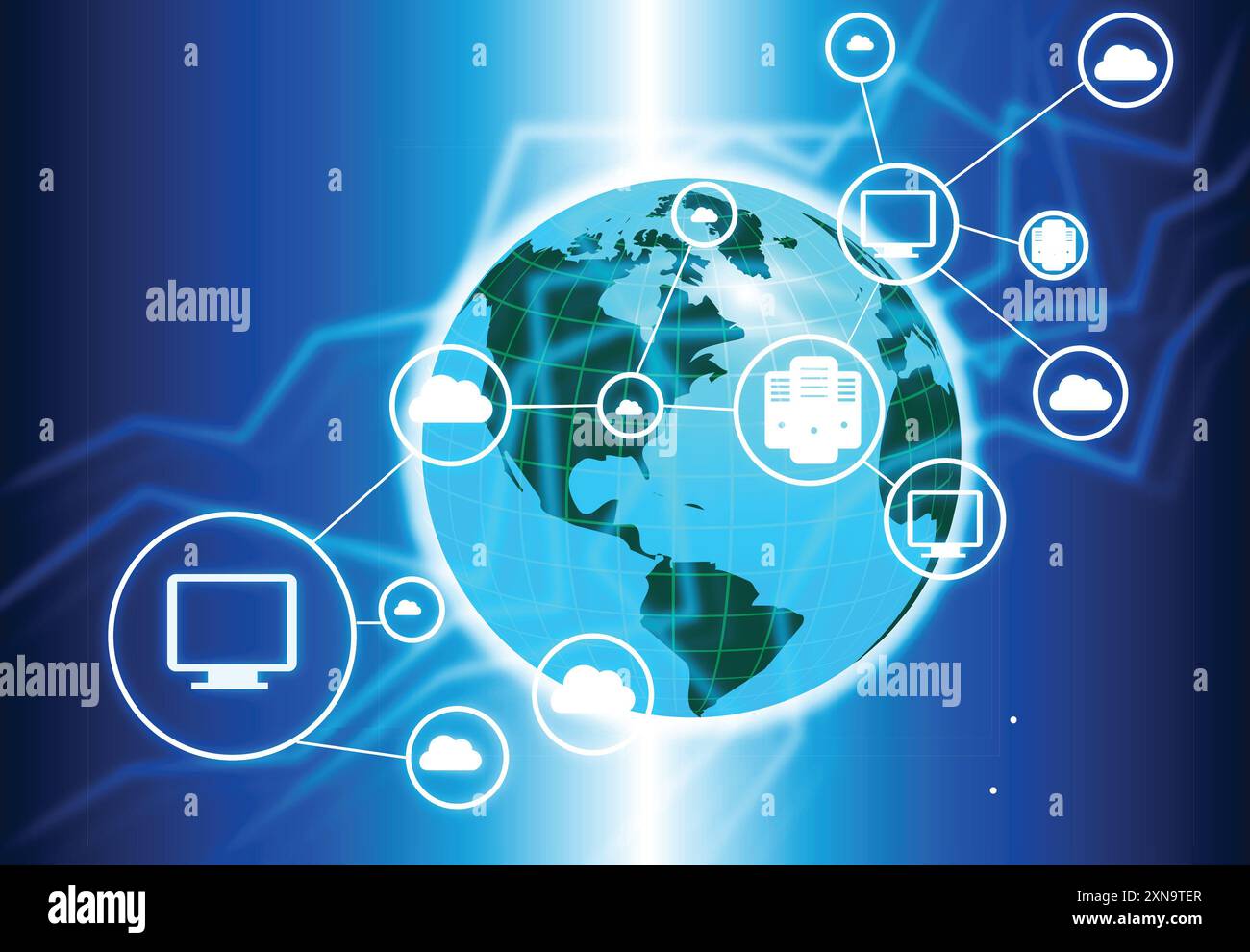 Global computer network hi-res stock photography and images - Alamy