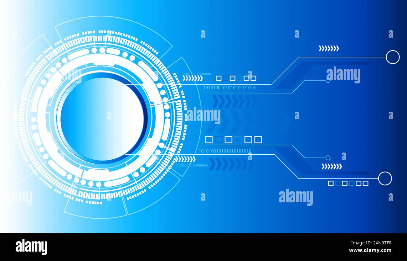 Digital technology abstract background. Digital illustration Stock ...