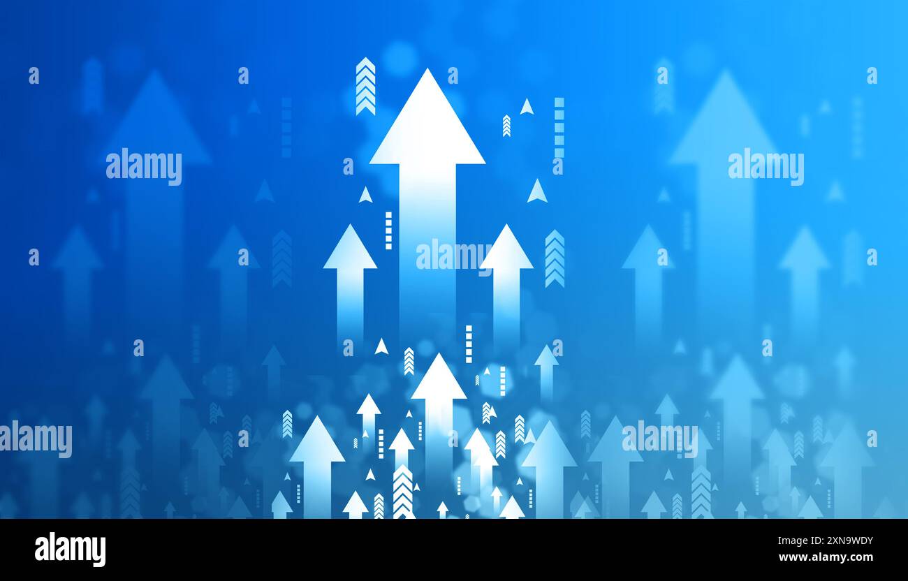 Abstract arrow background. Digital illustration Stock Photo - Alamy