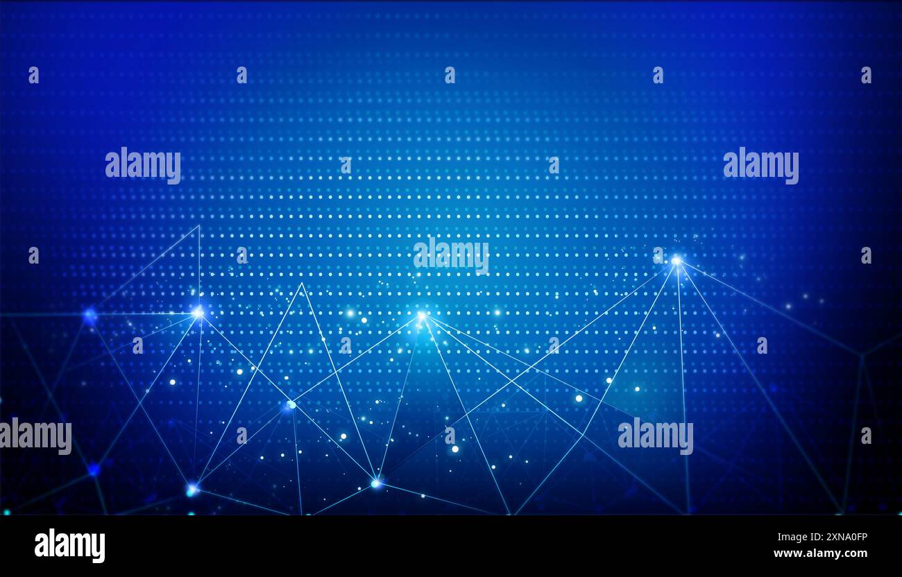 Abstract network connection background. Digital illustration Stock ...